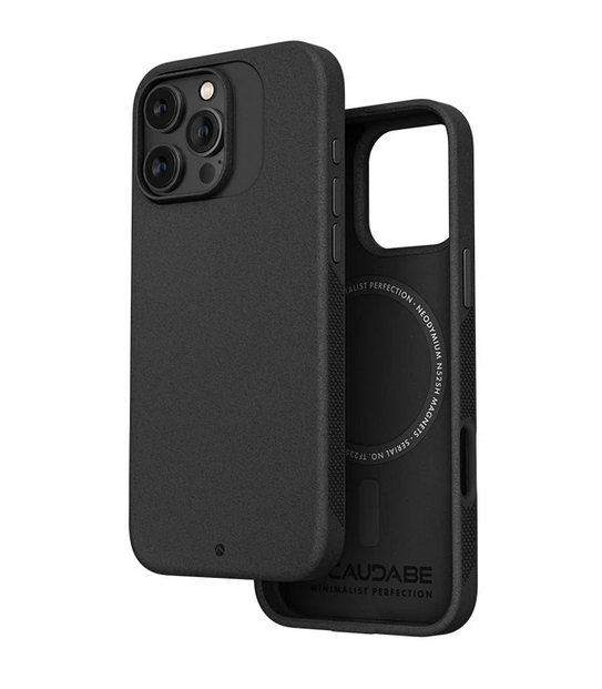 Caudabe Synthesis Phone Case (Black) with Magsafe for iPhone 16 Pro Ma ...